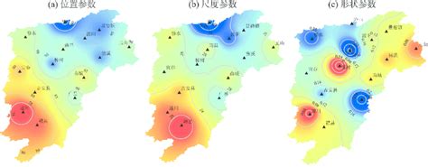 Spatial Pattern Of The Modeled Gev Parameters Of Location A Scale