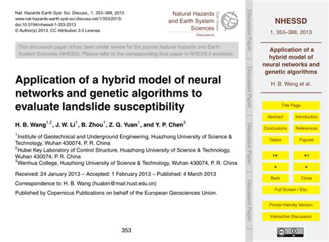 Pdf Application Of A Hybrid Model Of Neural Networks And Genetic Algorithms To Evaluate