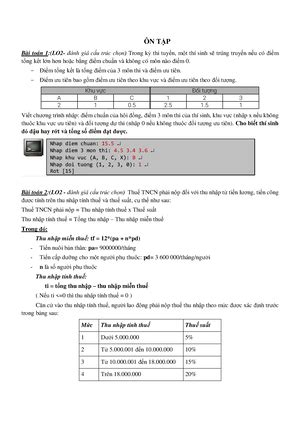 Bai tap chuong 3 - lop - Câu 1 : Cho bộ vecto u (1,1, 0), v (2, 1,1), w (3, 2, 1), hỏi nào sau ...
