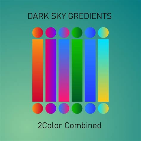 Premium Vector Gradient Color Palette With Vector Elements