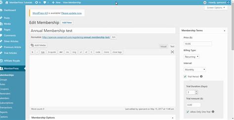 Configuring And Using The Account Page MemberPress