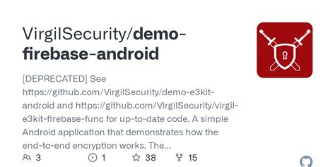 GitHub VirgilSecurity Demo Firebase Android DEPRECATED See Https Github Com