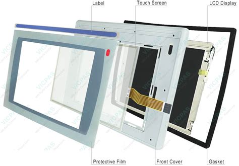 P T C D Touchscreen Front Overlay LCD Display Housing Panelview Plus VICPAS