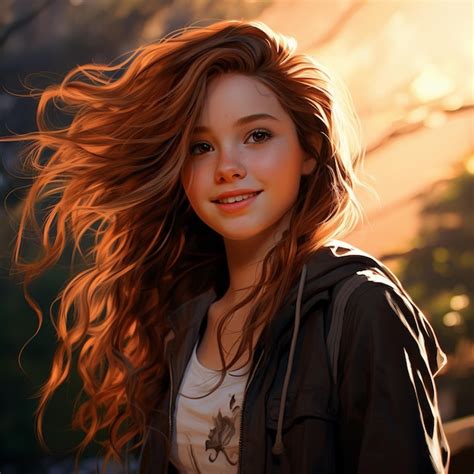 Premium Ai Image Girl Smiling Background