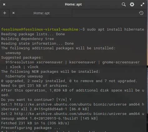 how to enable hibernation on elementary os foss linux