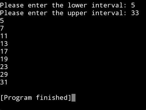 Printing Prime Numbers In A Given Interval Python Boicoder