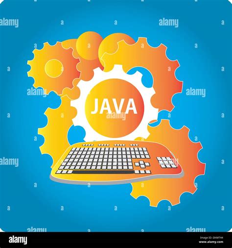 Java Graphic Design Programming Language Vector Illustration Stock