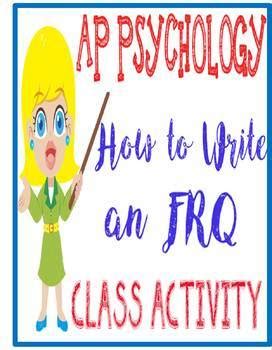 How To Answer A Free Response Question For AP Psychology TpT