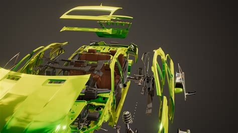 Disassembled Car With Visible Parts 6079585 Stock Video At Vecteezy