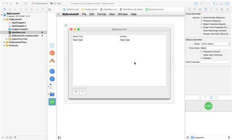 Xcode Where Is Core Data Entity In My Interface Builder Library Stack Overflow