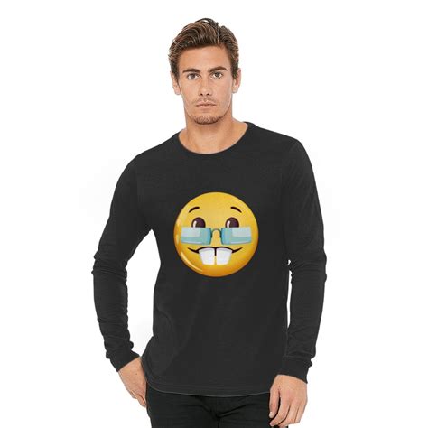 Goofys Ahh Nerd Emojis Goofys Ahh Meme Long Sleeves Sold By Doy Phelan Sku 88165792 Printerval