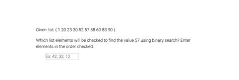 Binary Search In C Language ﻿given List