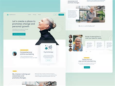 Therapy Website Ui By Douglas Henrique On Dribbble