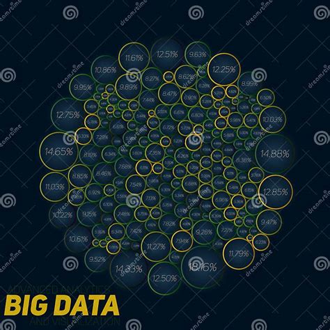 Circular Big Data Colorful Visualization Futuristic Infographic Information Aesthetic Design