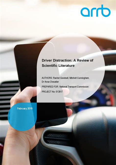 Nrspp Australia Driver Distraction A Review Of Scientific Literature