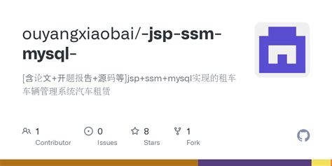 GitHub ouyangxiaobai jsp ssm mysql 含论文 开题报告 源码等 jsp ssm mysql实现的租