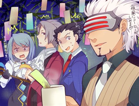 Phoenix Wright Miles Edgeworth Franziska Von Karma And Godot Ace Attorney And More Drawn