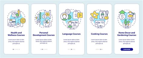 Premium Vector Online Tutorials Ideas Onboarding Mobile App Screen