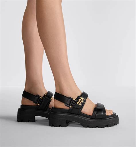Dioract Platform Sandal Black Lambskin Dior