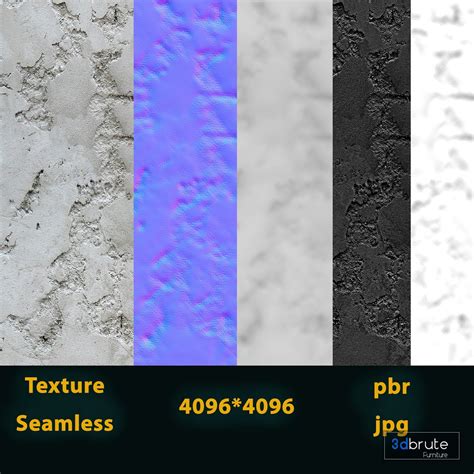 Concrete 03 Seamless Pbr Texture 3d Model Buy Download 3dbrute