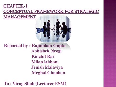 Chapter 1 Conceptual Framework For Strategic Management 2