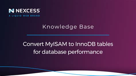convert myisam to innodb tables for database performance