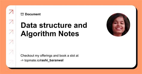 Data Structure And Algorithm Notes With Rashi Baranwal