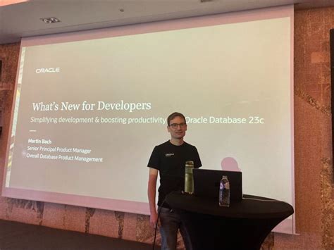 Julian Dontcheff On Linkedin Martin Bach Presenting On New Features