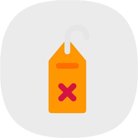 Delete Tag Flat Curve Icon Vector Art At Vecteezy