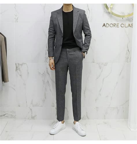 아도르클래식 5컬러 남자 세미정장 캐주얼 스판 정장세트it 티몬