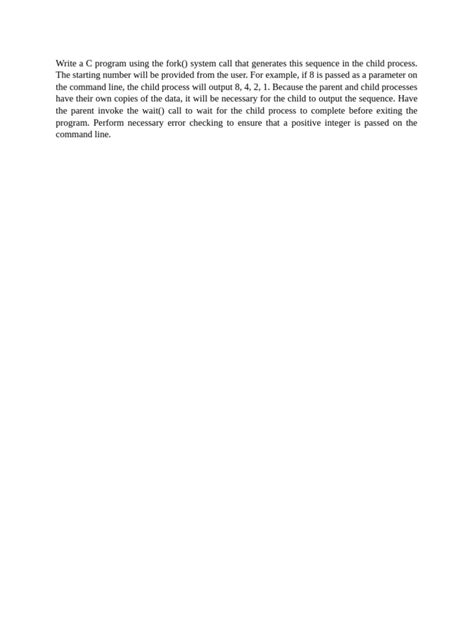 Fork Program Pdf