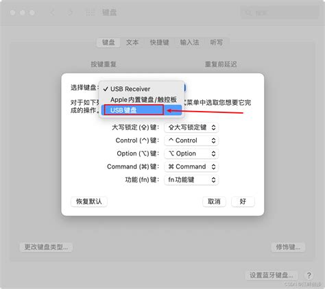 Mac外接usb键盘修饰键设置 Option 和 Command 替换 小菜菜的博客