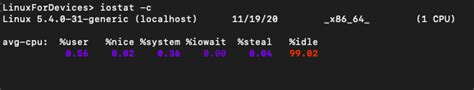 the iostat command in linux monitor and generate cpu and device