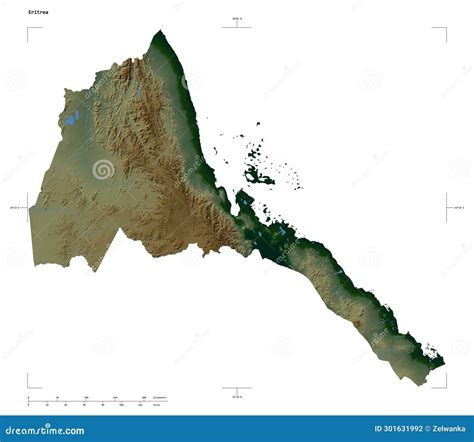 Eritrea Shape On White Physical Stock Illustration Illustration Of Ocean Scale 301631992