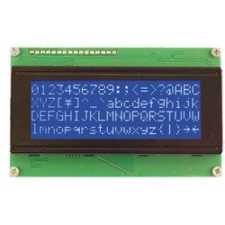 Midas Displays MC A W BNMLW V X COB LCD White On Blue Mm Character Rapid Electronics
