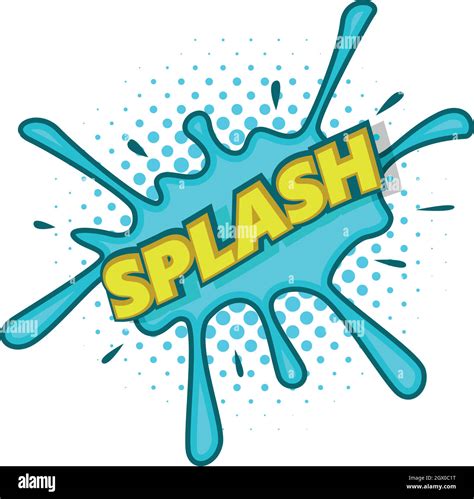 Splash text and effect icon, pop art style Stock Vector Image & Art - Alamy