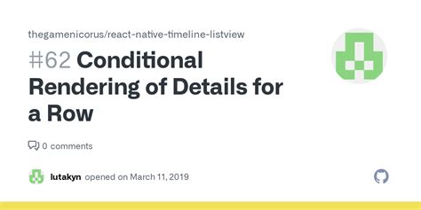 conditional rendering of details for a row · issue 62 · thegamenicorus