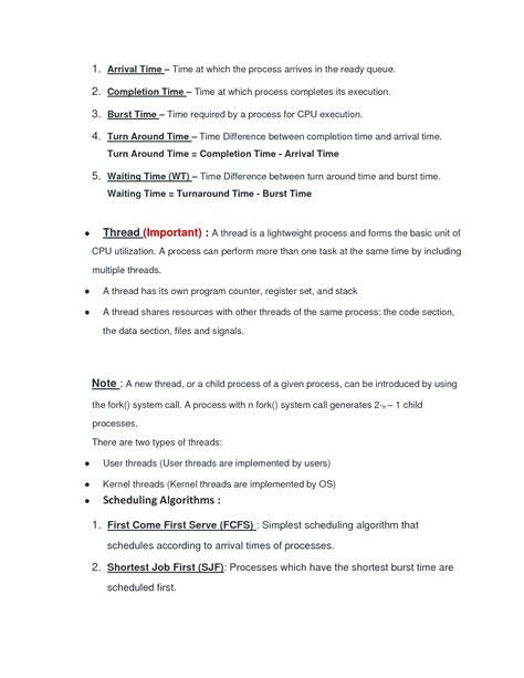 SOLUTION Operating System Notes Studypool