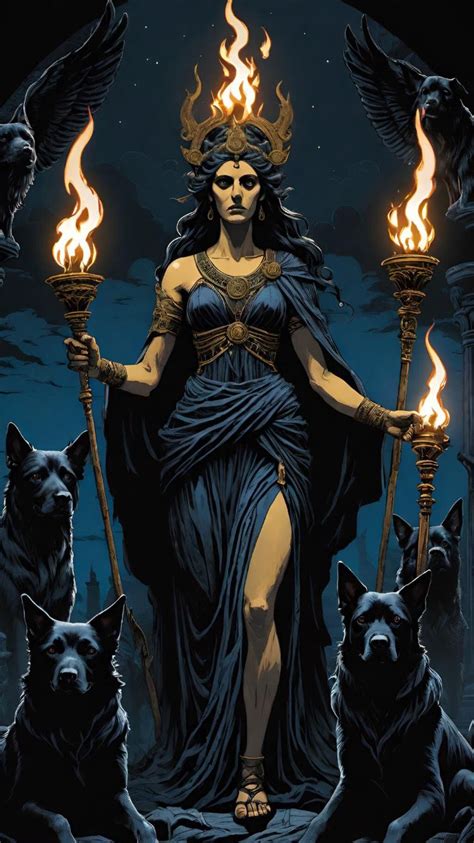 Artstation Goddess Of The Crossroads Hekatehecate Greek Goddess