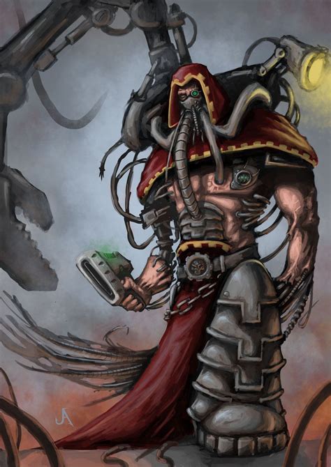 Tech Priest By Jasperavent Warhammer Warhammer 40k