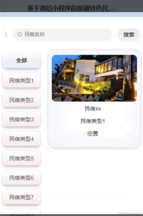 基于ssmvue基于微信小程序的新疆特色民宿预定系统【开题程序论文】 计算机毕业设计 Csdn博客