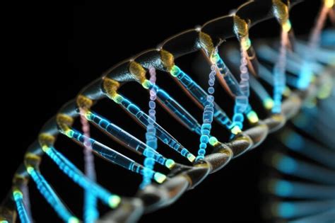 Premium Photo Closeup Of Dna Double Helix With Individual Strands Visible Created With