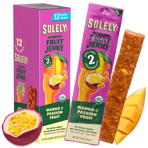 Solely Organic Mango Passion Fruit Jerky 12
