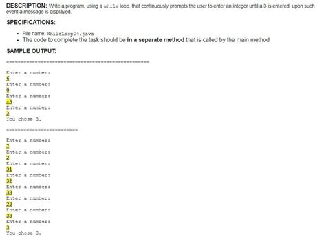 Solved DESCRIPTION Write A Program Using A While Loop Chegg Com