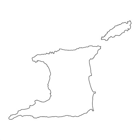Premium Vector Highly Detailed Trinidad And Tobago Map With Borders Isolated On Background