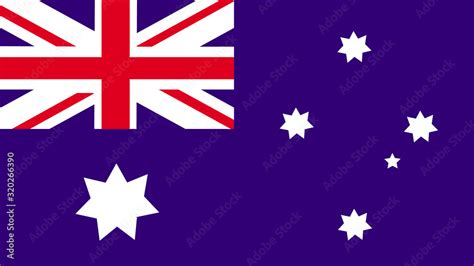 오스트레일리아 국기 Stock Illustration Adobe Stock