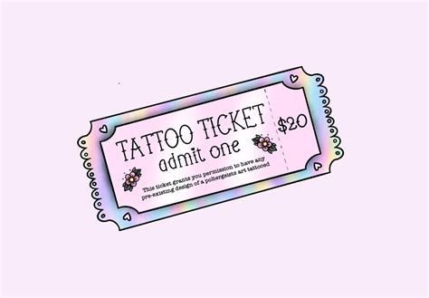 tattoo ticket a poltergeists art etsy