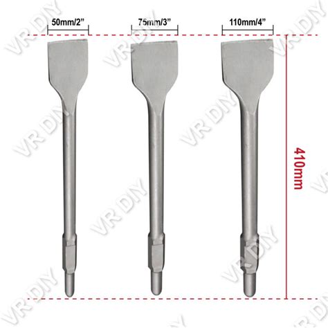 Hexagonal Shank 65a Chisel Flat Point Scaling 2″ 3″ 4″ 5″ For Demolition Hammer Rotary