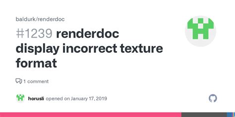 Renderdoc Display Incorrect Texture Format Issue Baldurk Renderdoc GitHub