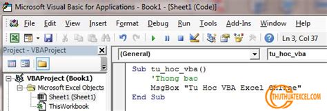 Học Vba Bài 1 Vba Excel Là Gì Thuthuatexcelcom ThỦ ThuẬt